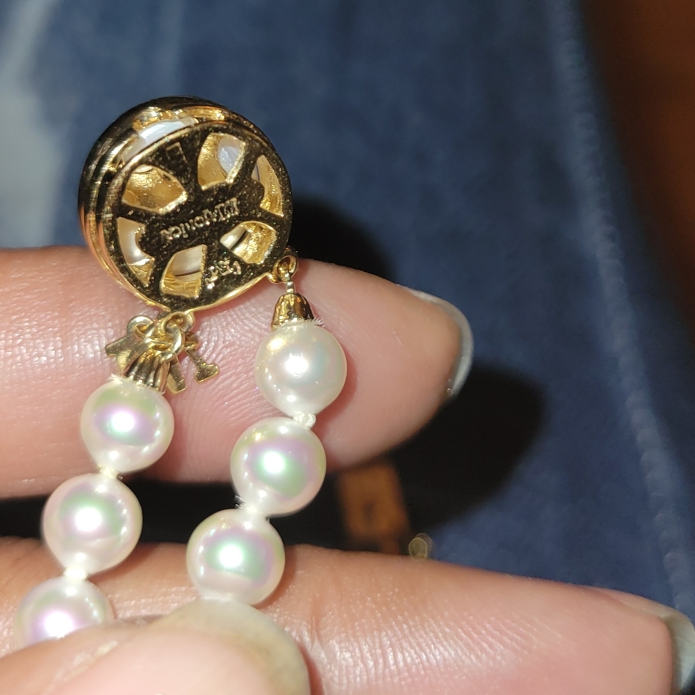 Vintage Majorica Double Strand Pearls Sterling Silver… - Gem